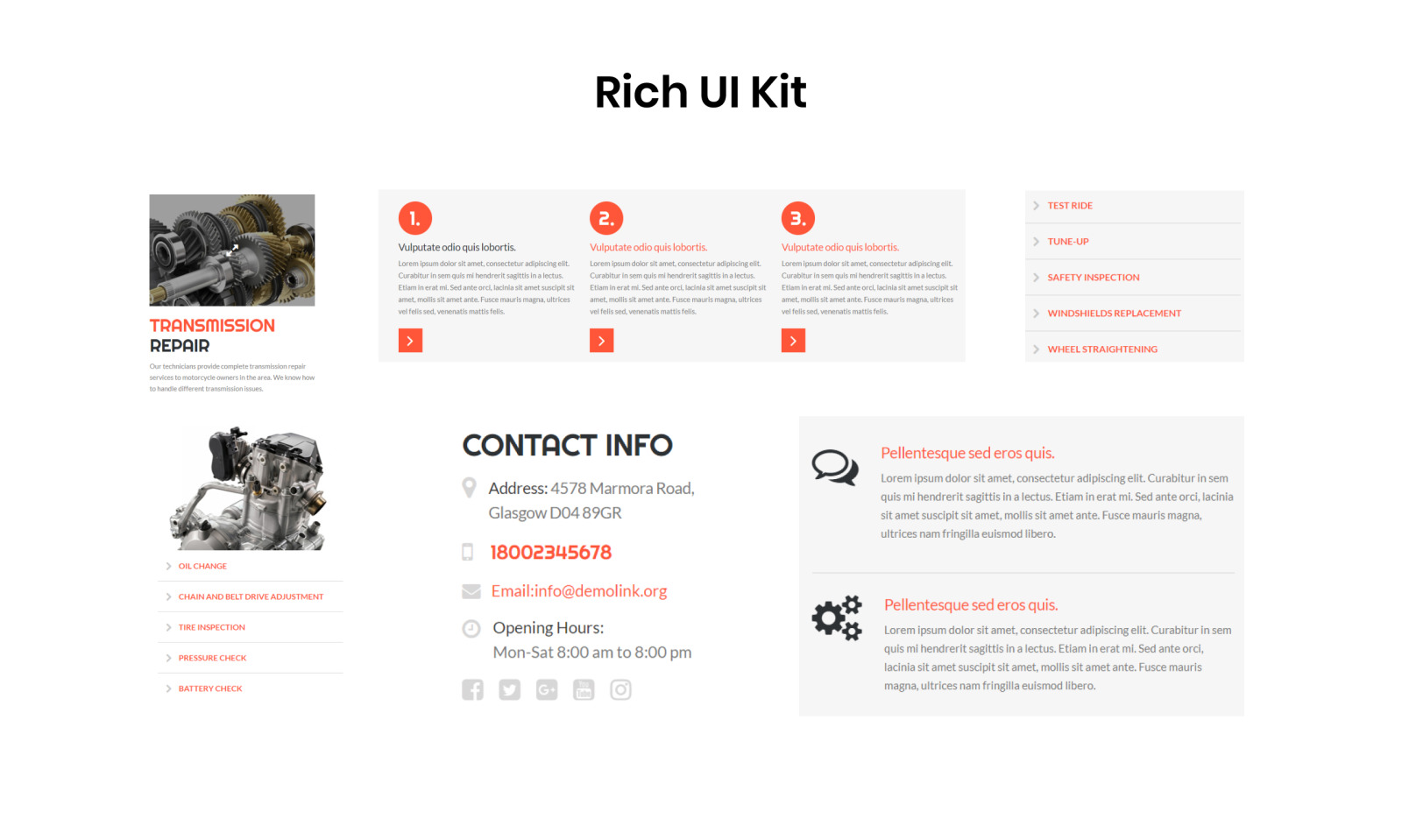 Bikes Repair - Motorcycles Repair & Service Responsive Clean HTML ...