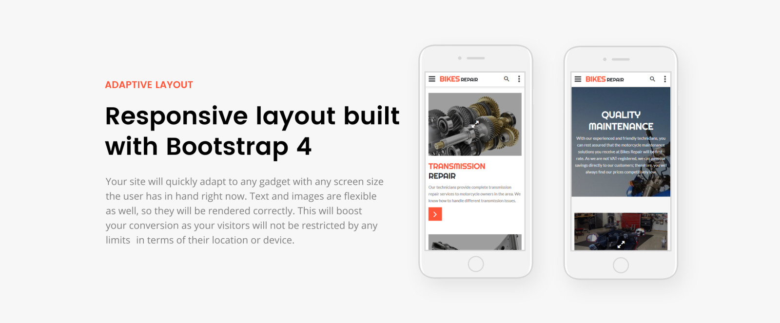 Bikes Repair - Motorcycles Repair & Service Responsive Clean HTML ...