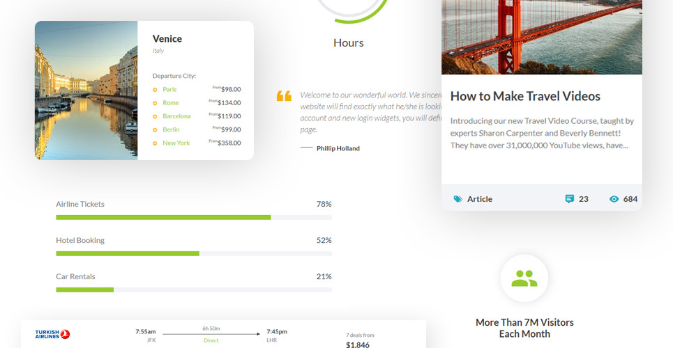 Flight Booking Website Template #53104 - TemplateMonster
