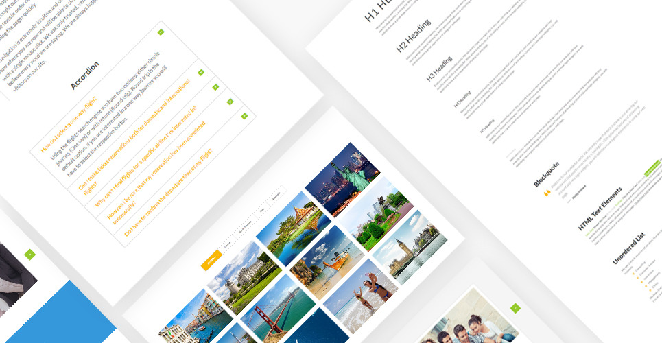 Flight Booking Website Template #53104 - TemplateMonster