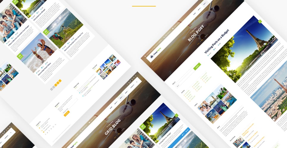Flight Booking Website Template #53104 - TemplateMonster