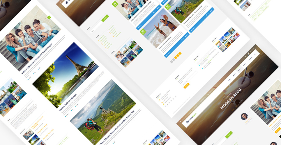 Flight Booking Website Template #53104 - TemplateMonster