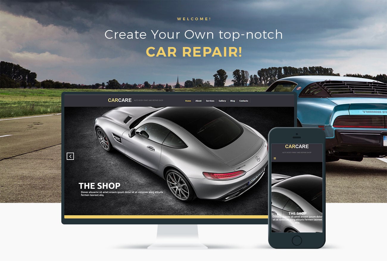 Car Repair Responsive WordPress Theme - TemplateMonster