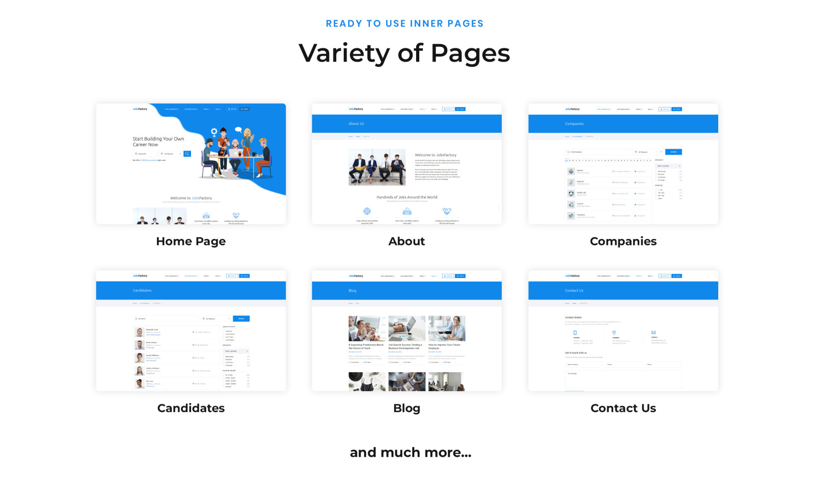 JobsFactory - Job Portal Multipage HTML5 Website Template