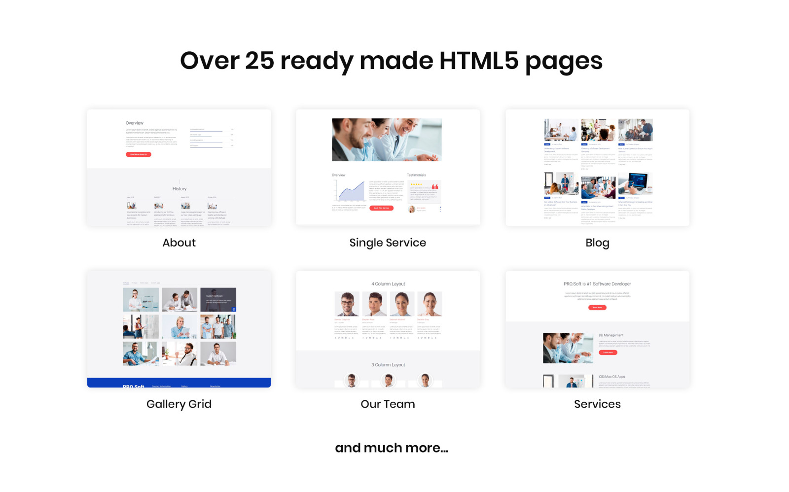 PRO.Soft - Software Development Company Multipage HTML5 Website Template