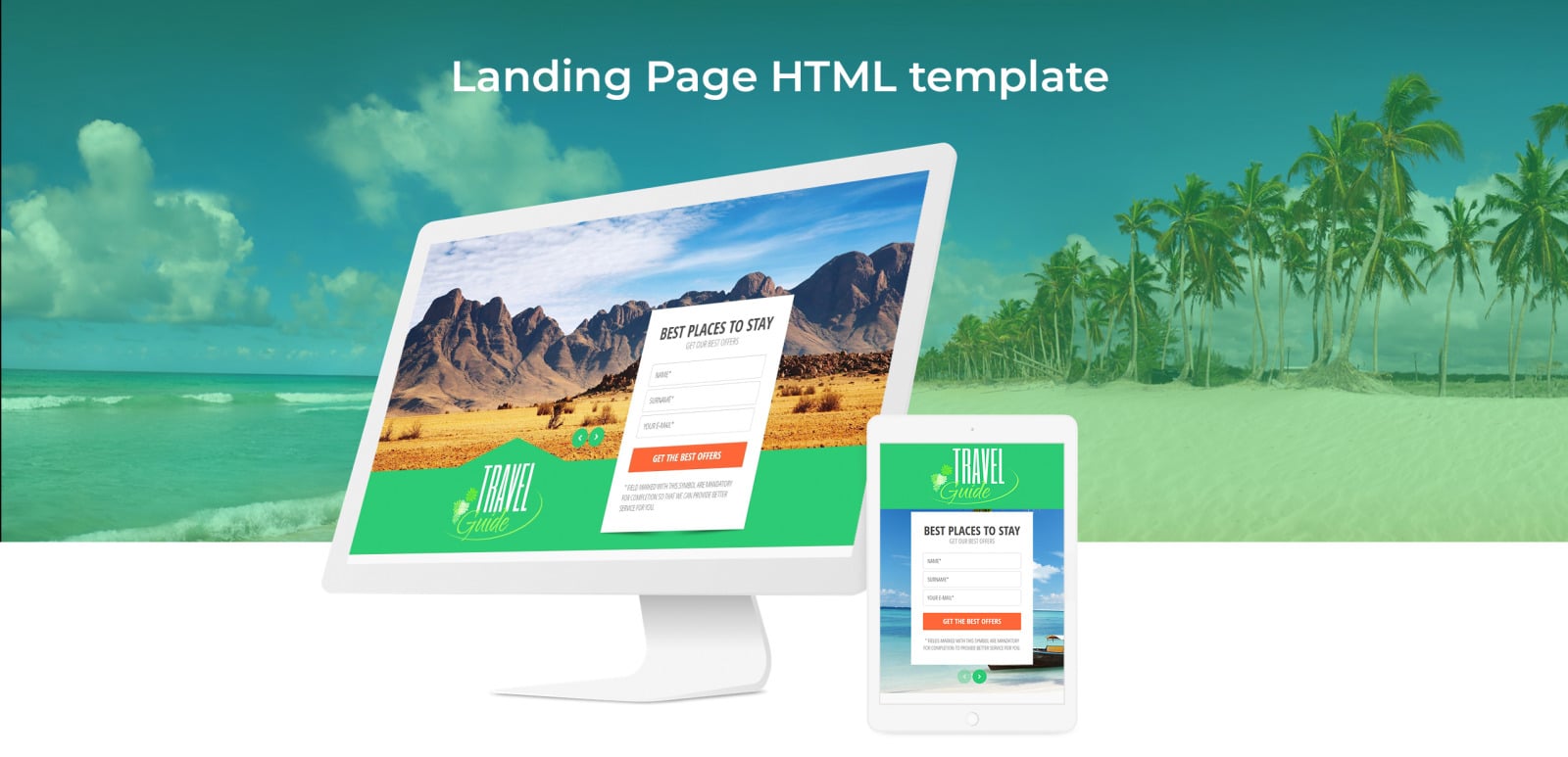 Travel Guide - Travel Agency Clean HTML Bootstrap Landing Page Template