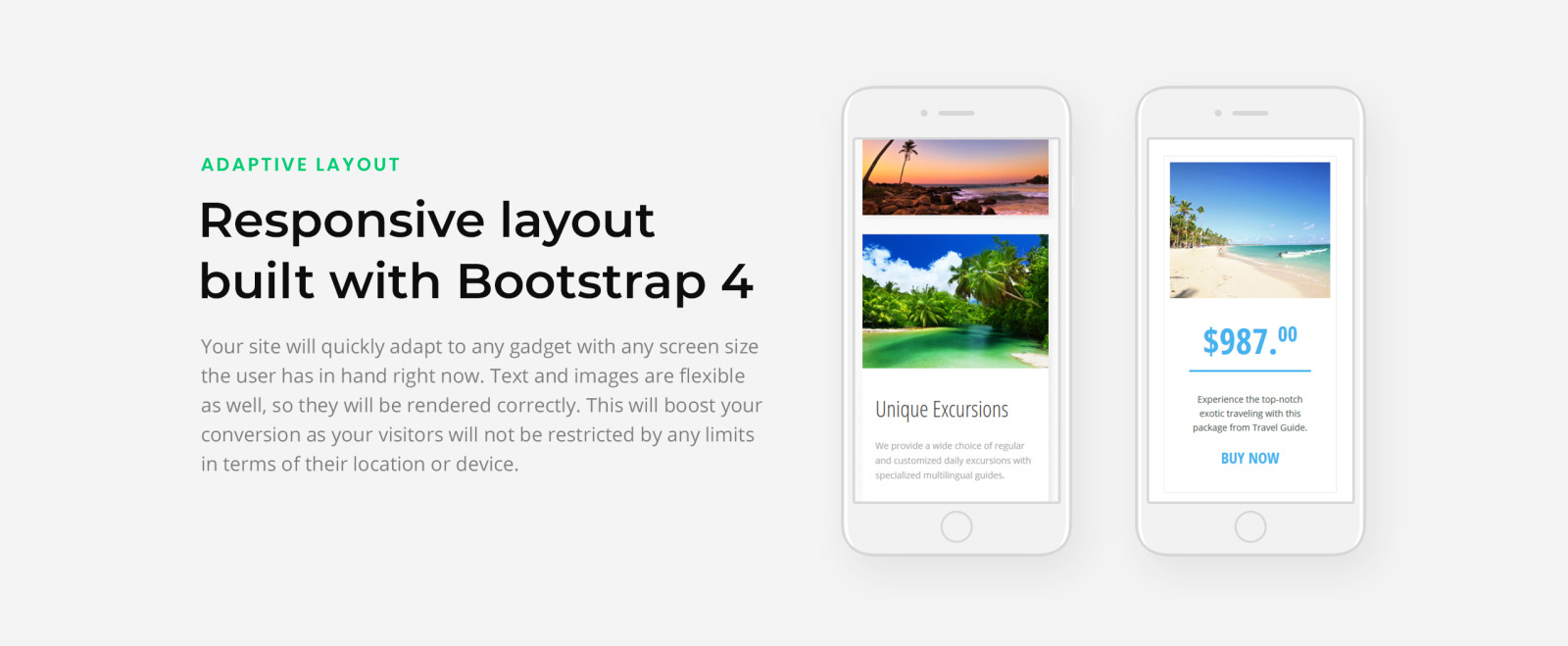 Travel Guide - Travel Agency Clean HTML Bootstrap Landing Page Template