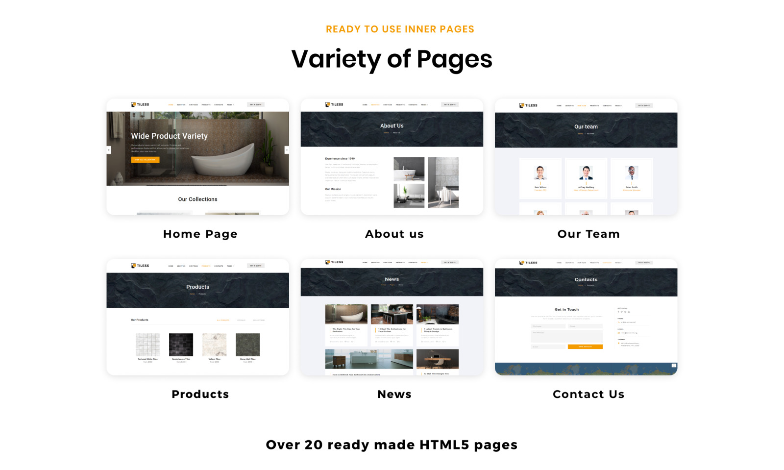 Tiless - Home Decor Multipage Creative HTML Website Template