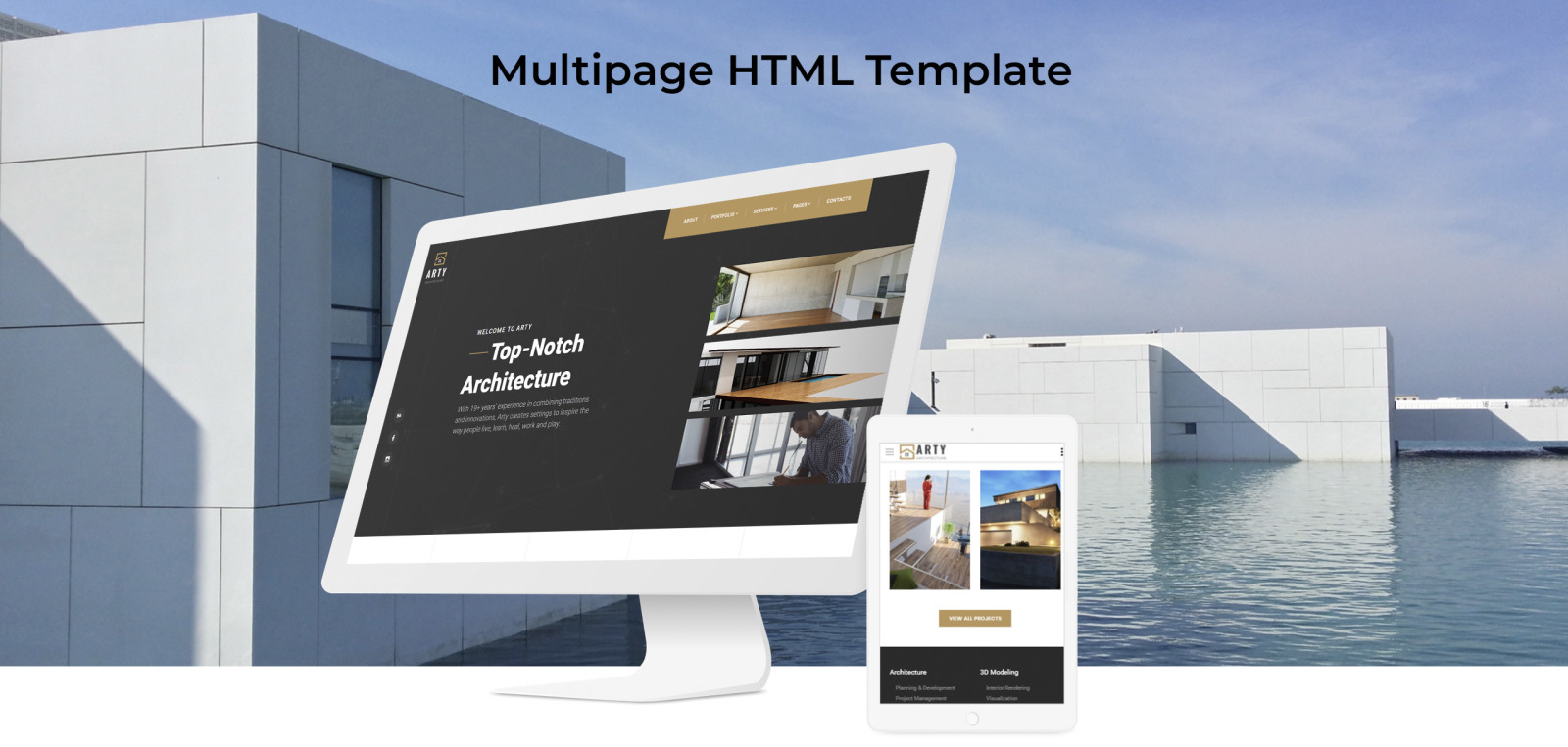 Arty - Architecture Multipage Creative Bootstrap HTML5 Website Template