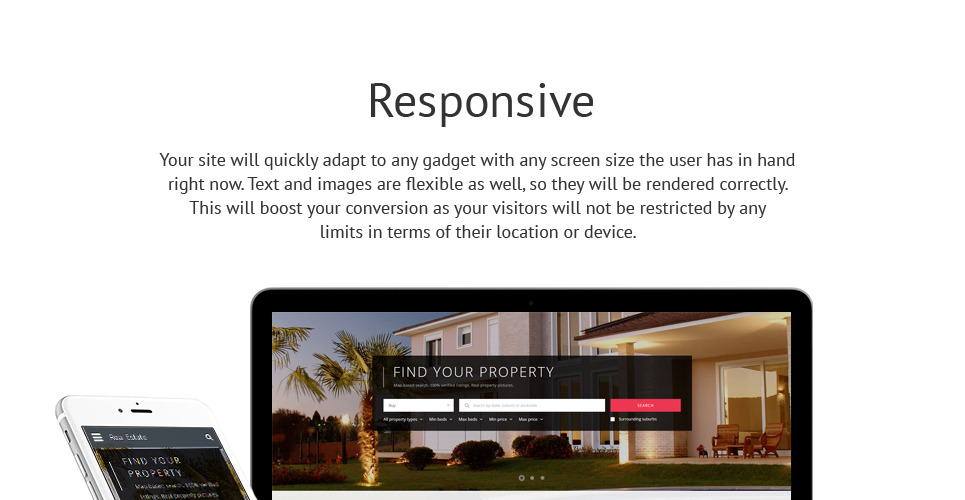Real Estate Agency Responsive Website Template