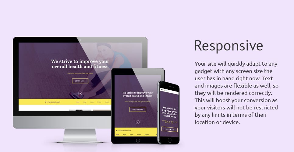 Fitness Boot Camp Website Template #56094 - TemplateMonster