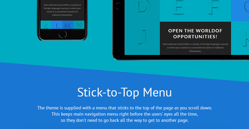 Language School Responsive Website Template - TemplateMonster