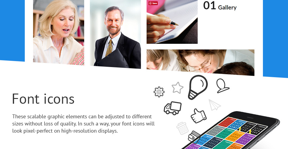 Language School Responsive Website Template - TemplateMonster