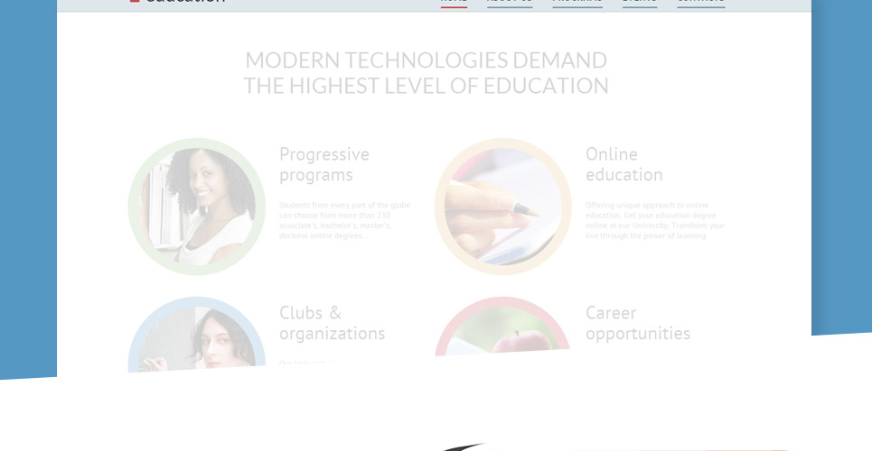 Education Responsive Website Template - TemplateMonster