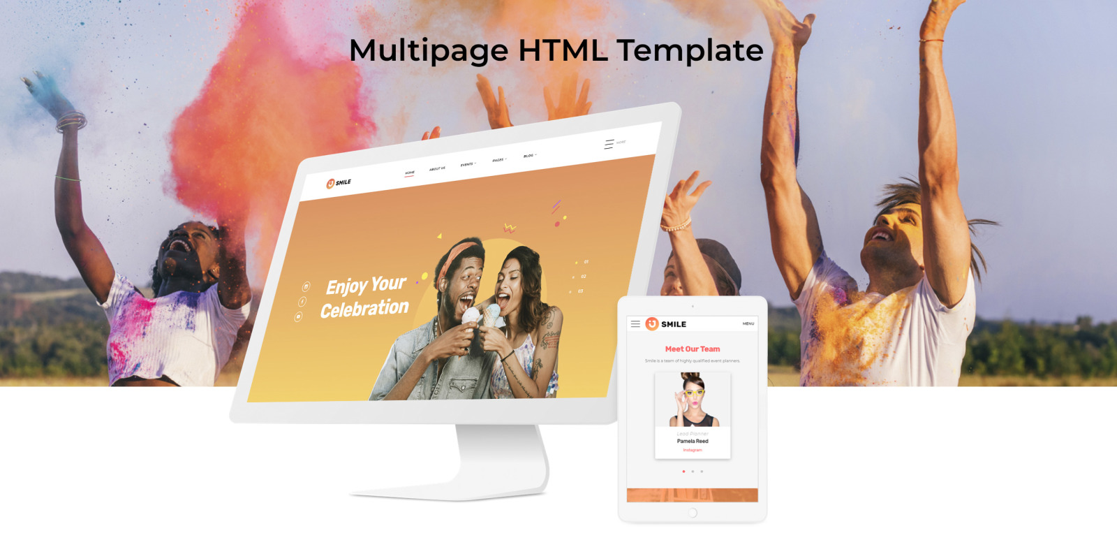 Smile - Event Planner Clean Multipage HTML5 Website Template