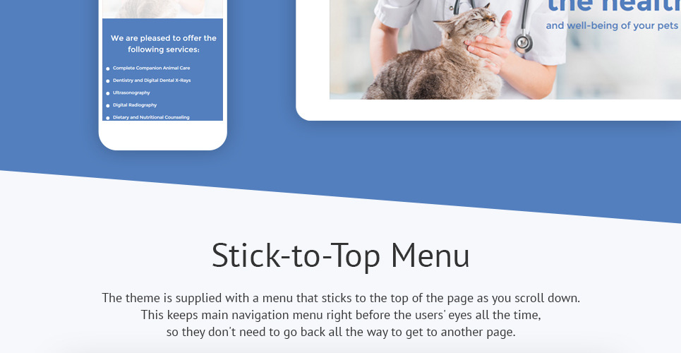 Vet Responsive Website Template #57678 - TemplateMonster