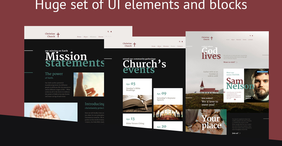 Christian Website Template #57720 - TemplateMonster
