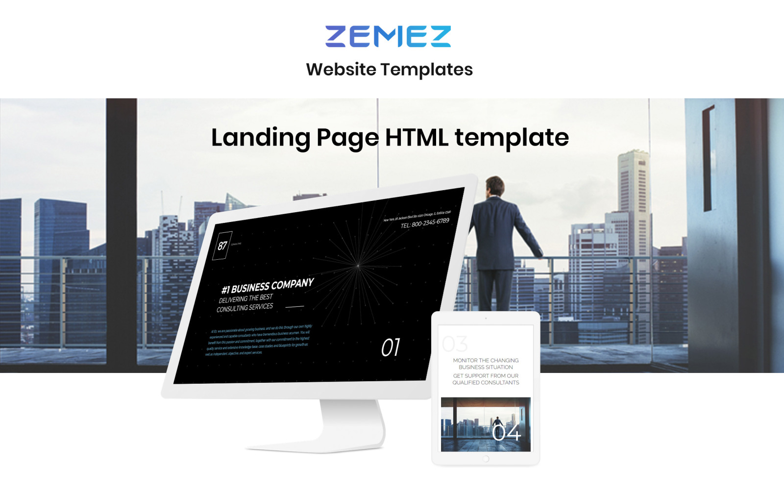 87 - Business & Corporate Creative HTML Landing Page Template