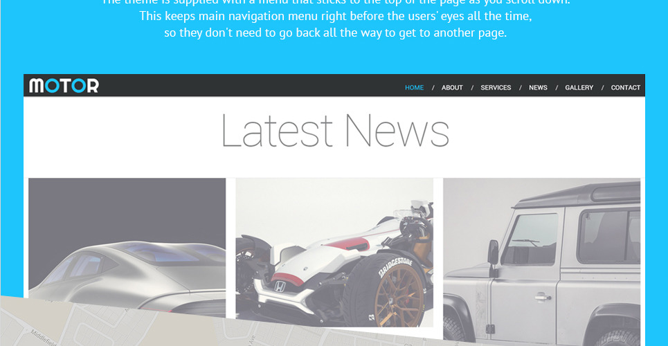 Motor Website Template #57792 - TemplateMonster