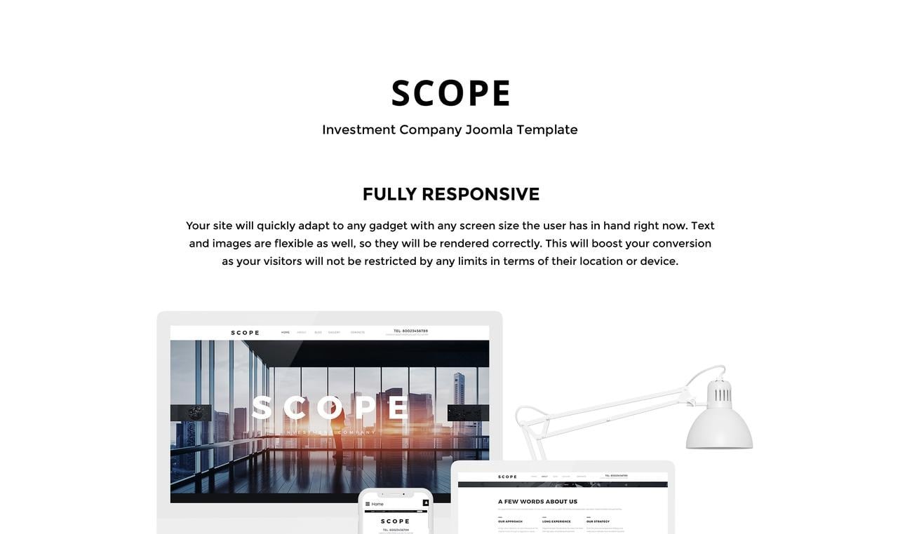 SCOPE - Investment Company Corporate Joomla Template