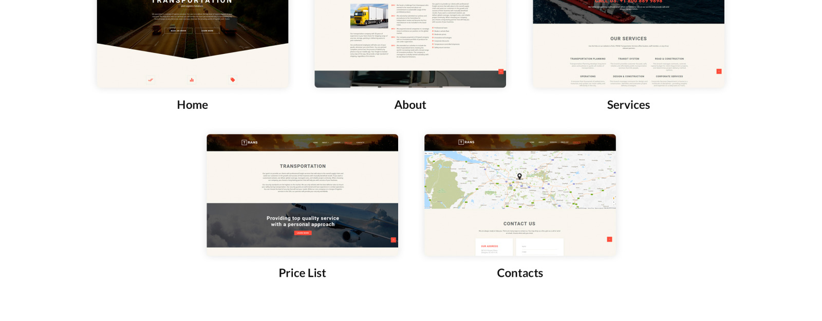 Transportation Responsive Website Template - TemplateMonster
