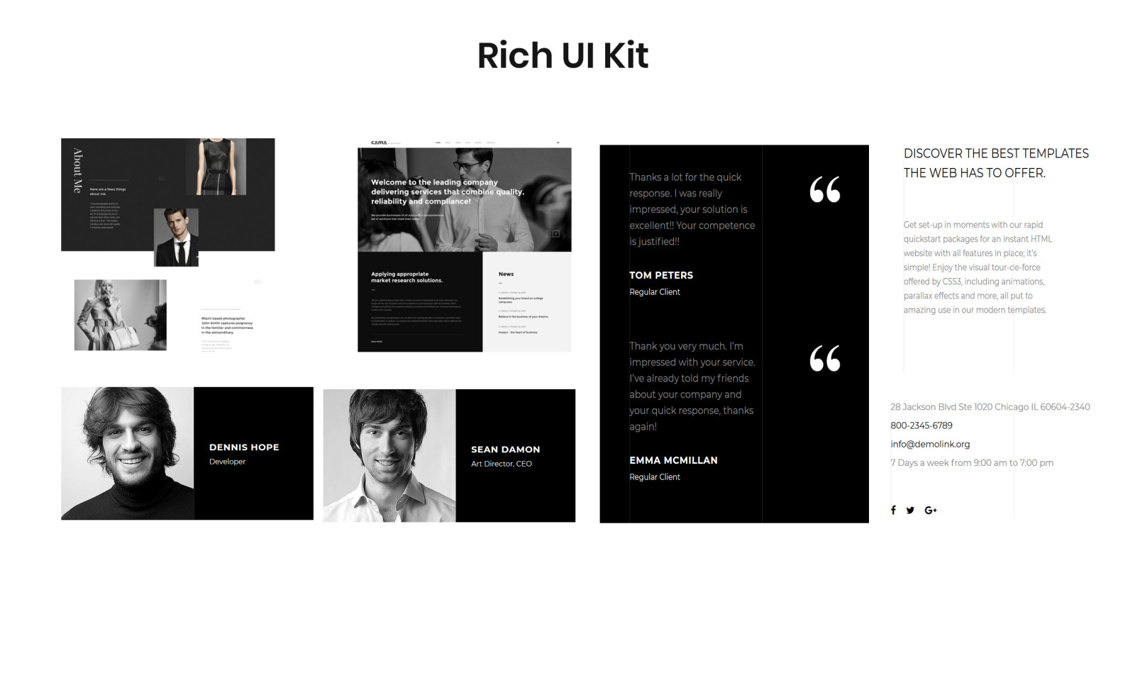 Round - Web Development Creative HTML Landing Page Template