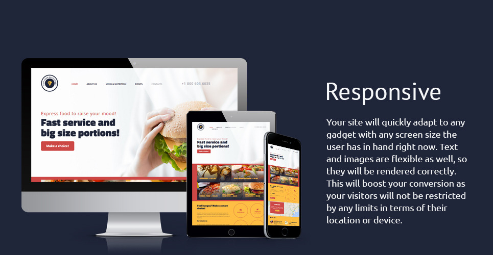 Fast Food Restaurant Website Template - TemplateMonster