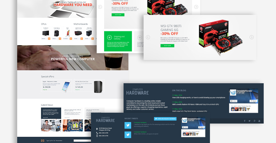 Computer Hardware PrestaShop Theme #57930 - TemplateMonster