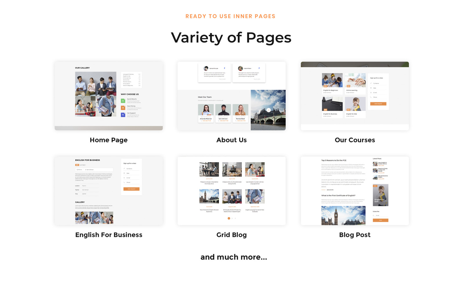 Lingvo - Language School Multipage Simple HTML5 Bootstrap Website Template