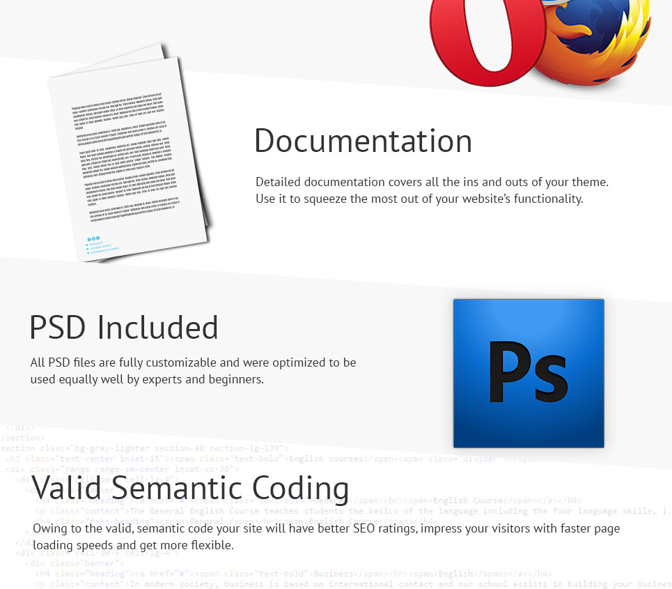 Language School Responsive Website Template - TemplateMonster