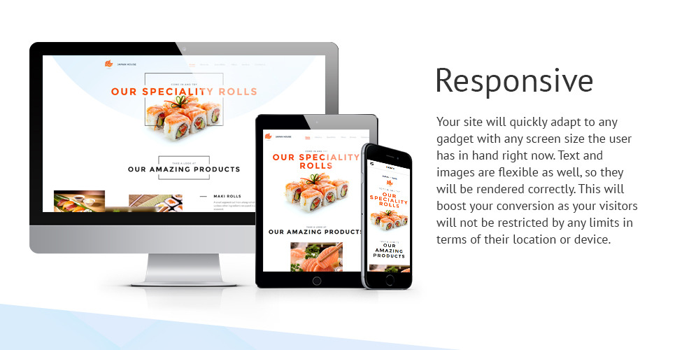 Sushi Bar Responsive Website Template - TemplateMonster