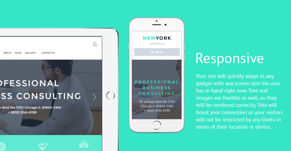 Business & Services Responsive WordPress Theme