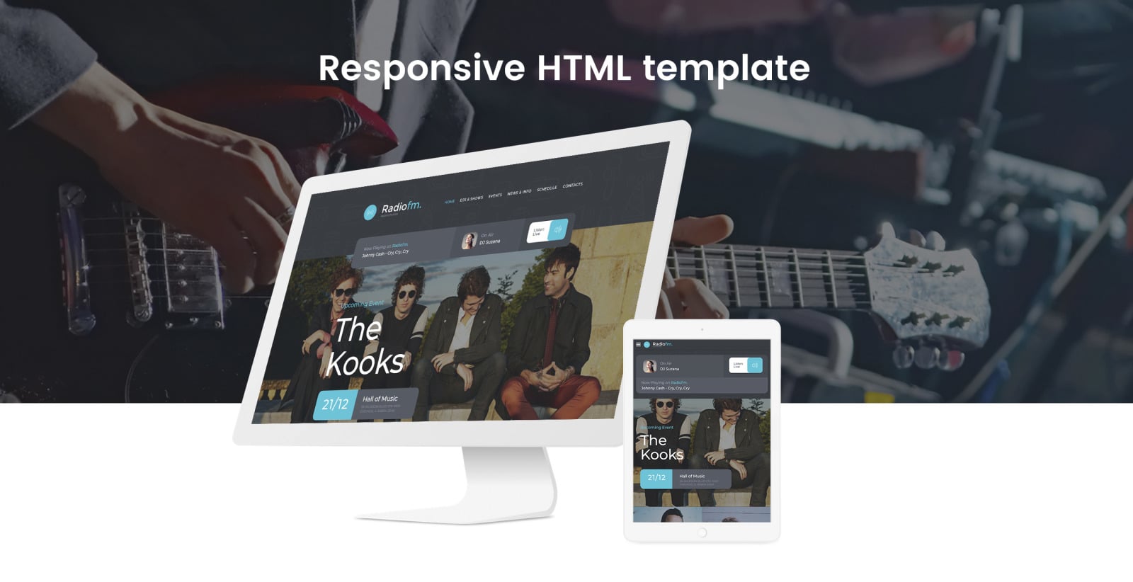 RadioFM Website Template #58151 - TemplateMonster