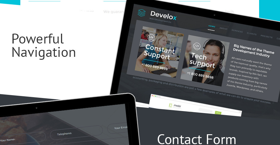 Develox Website Template #58152 - TemplateMonster