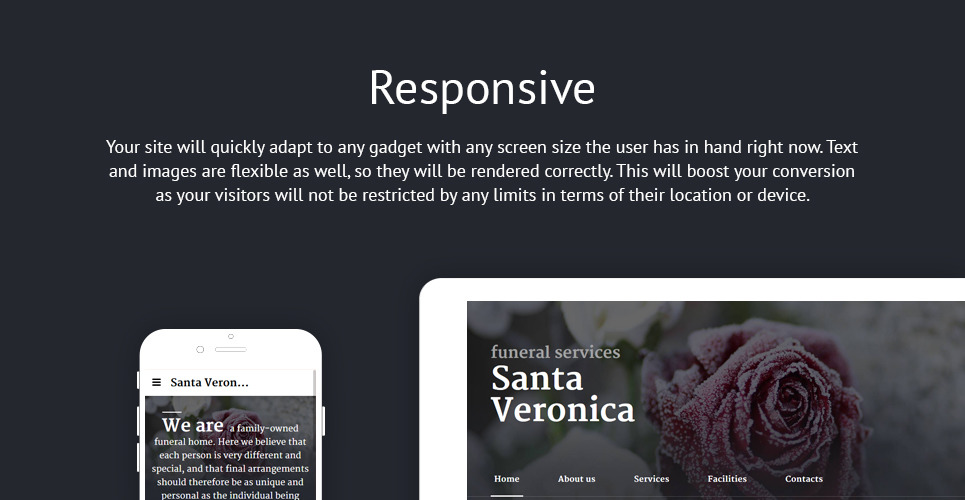 Funeral Services Responsive Website Template