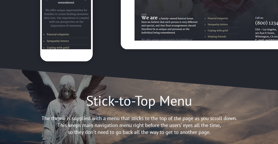 Funeral Services Responsive Website Template