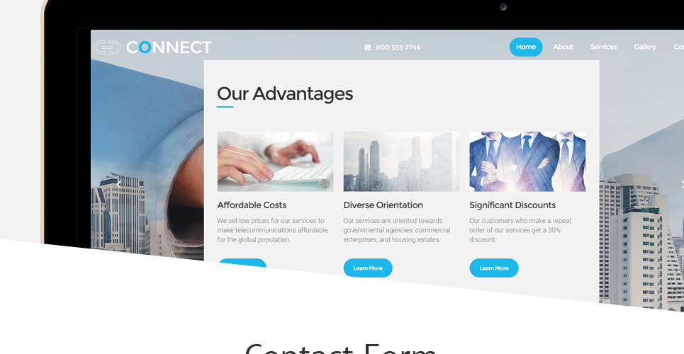 ISP Responsive Website Template #58243 - TemplateMonster