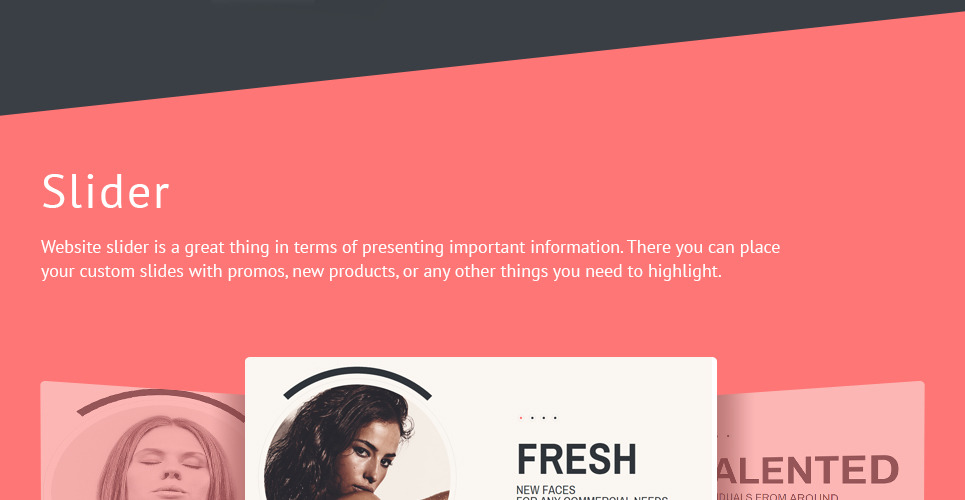 Model Agency Responsive Website Template - TemplateMonster