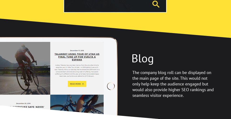 Rock - Mountain Cycling Club Responsive Website Template