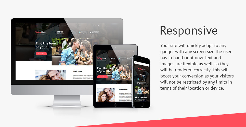 DatingRoom Joomla Template #58320 - TemplateMonster
