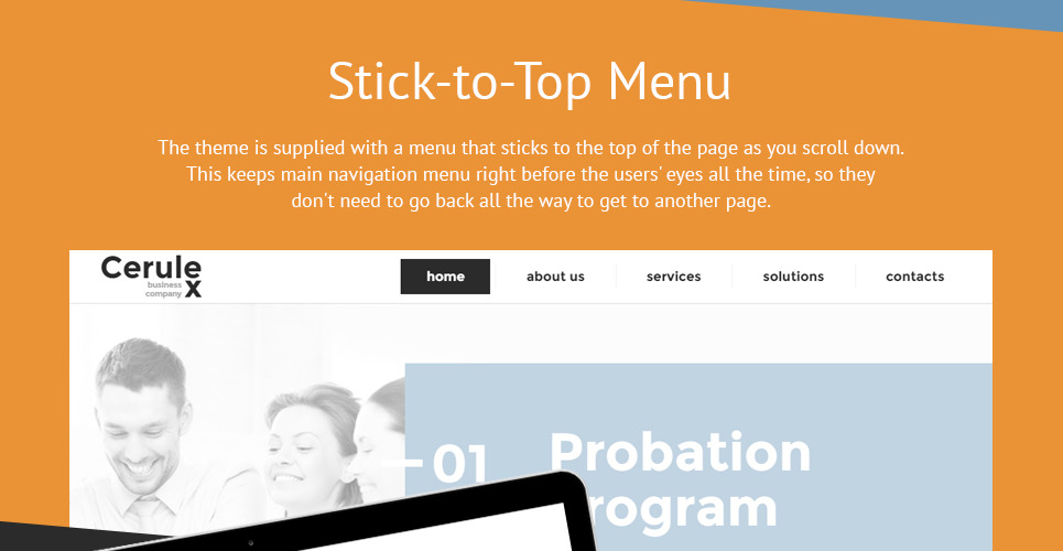 Cerulex Website Template #58323 - TemplateMonster