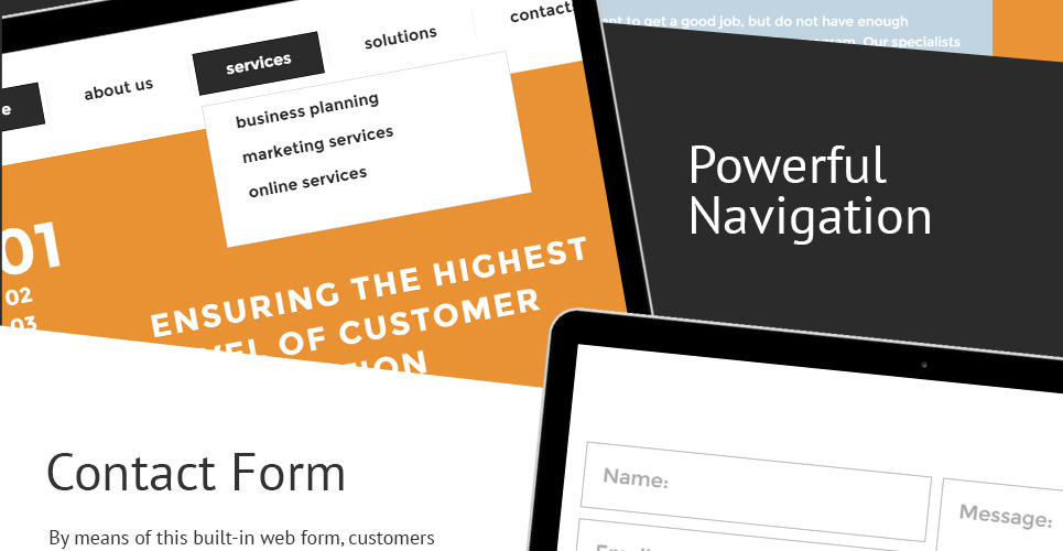 Cerulex Website Template #58323 - TemplateMonster