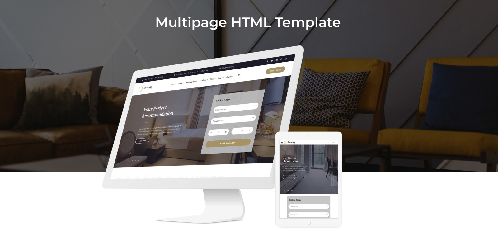 Jasmine - Hotel Classic Multipage HTML5 Website Template
