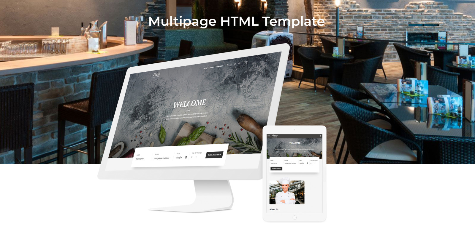 Pesto - Italian Restaurant Multipage Stylish HTML Website Template