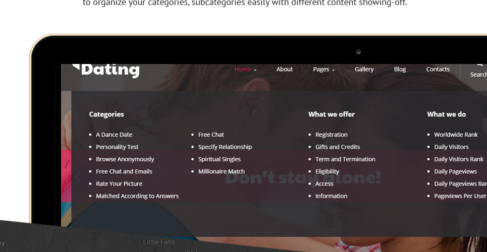 Dating Joomla Template #58364 - TemplateMonster