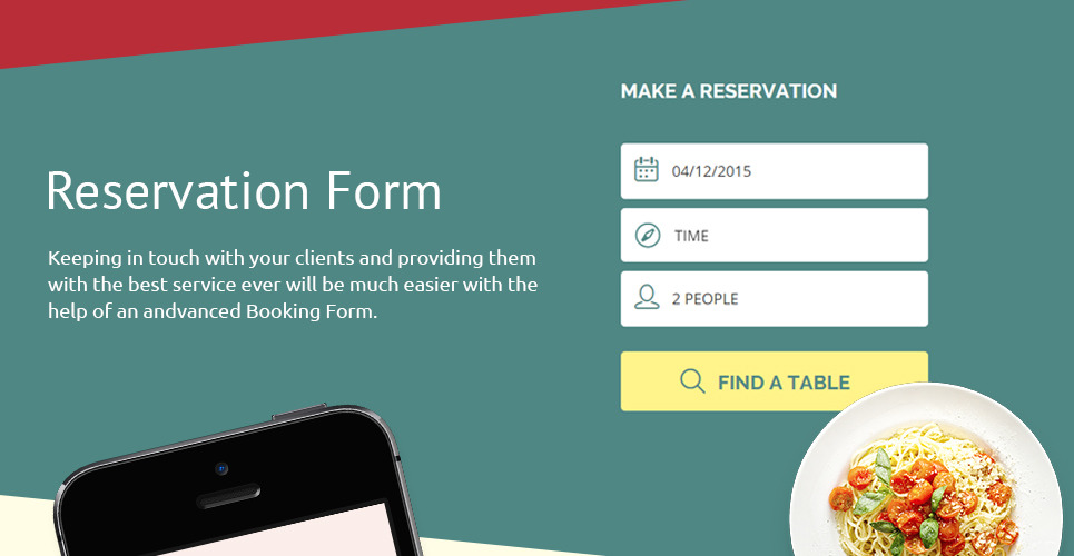Cafe and Restaurant Landing Page Template - TemplateMonster