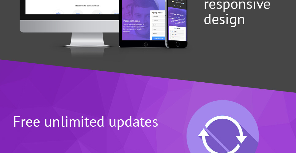 Financial Advisor Responsive Landing Page Template