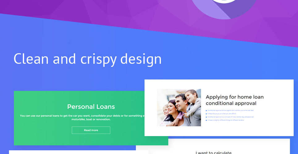 Financial Advisor Responsive Landing Page Template