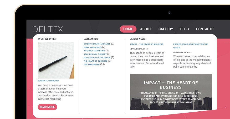 Deltex WordPress Theme #58517 - TemplateMonster