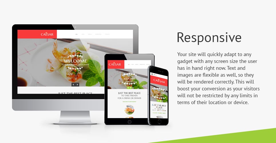 Cafe and Restaurant Responsive Website Template